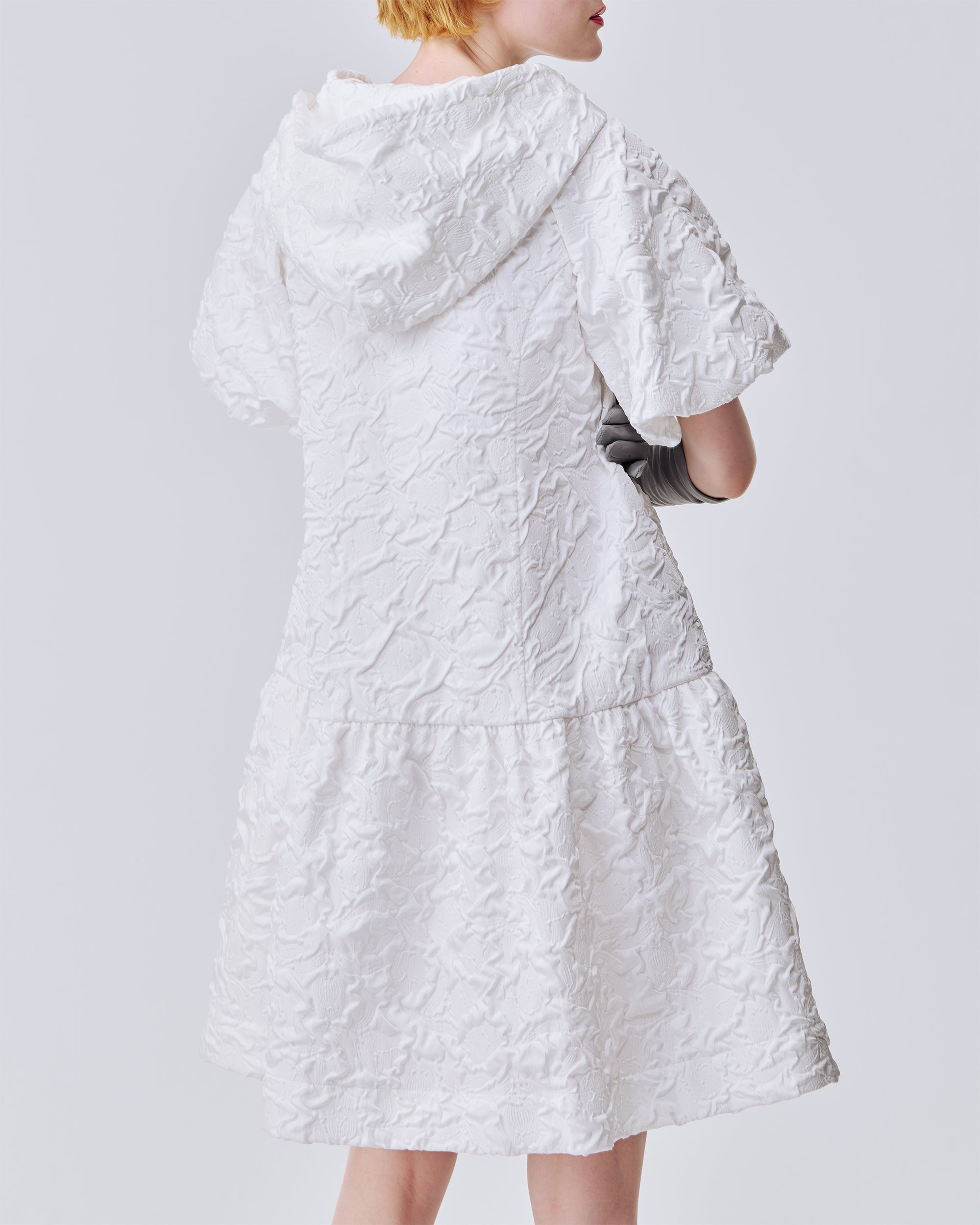 Jacquard hoodie dress
